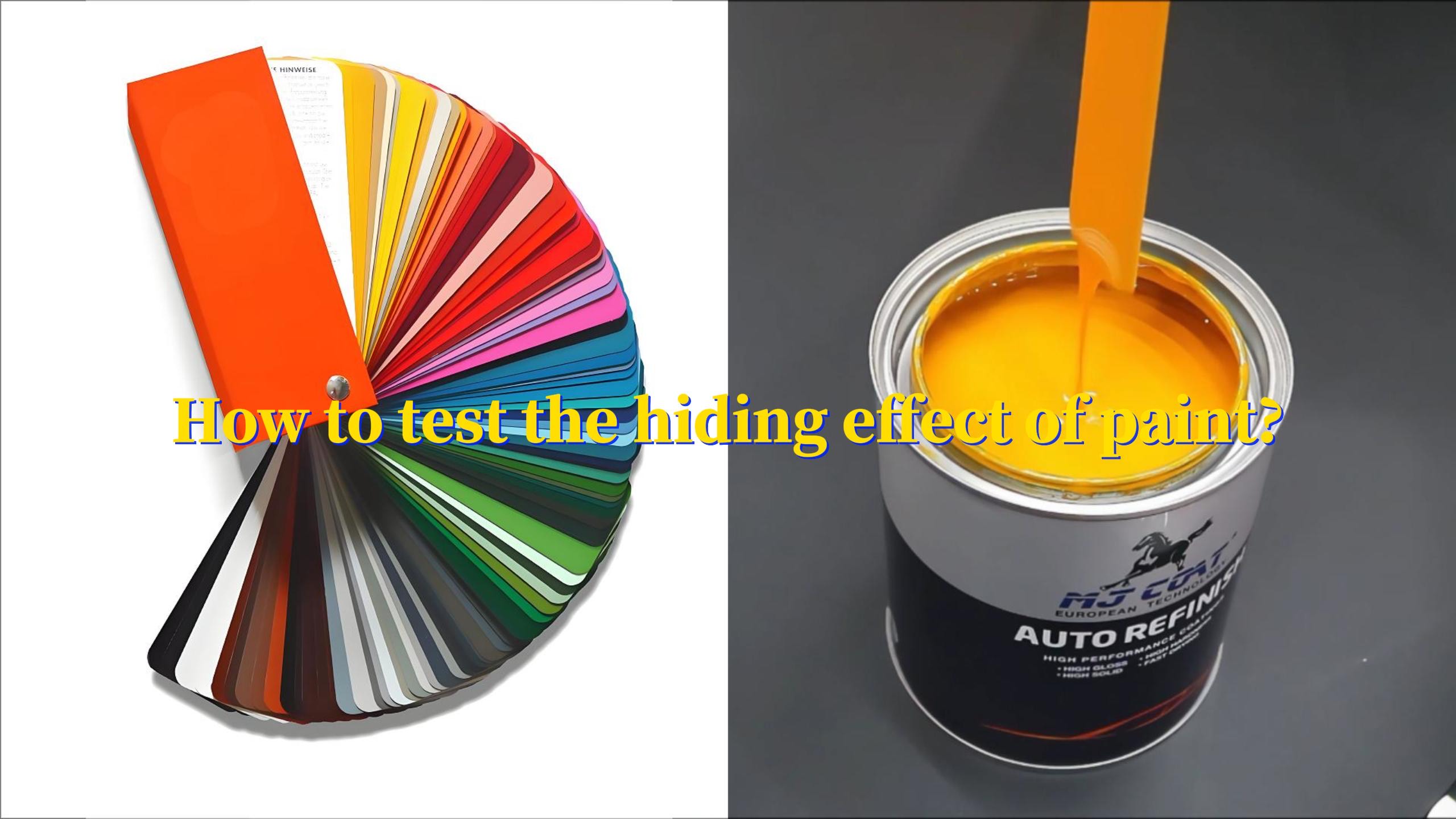 How to Test the Covering Effect of Paint